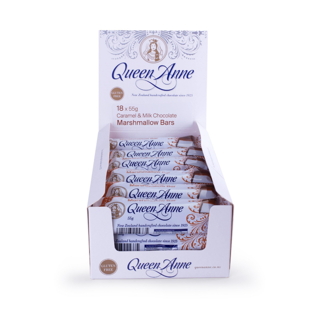 PARTY BOX - x18 55g Milk Chocolate Caramel & Marshmallow Bars — Queen ...
