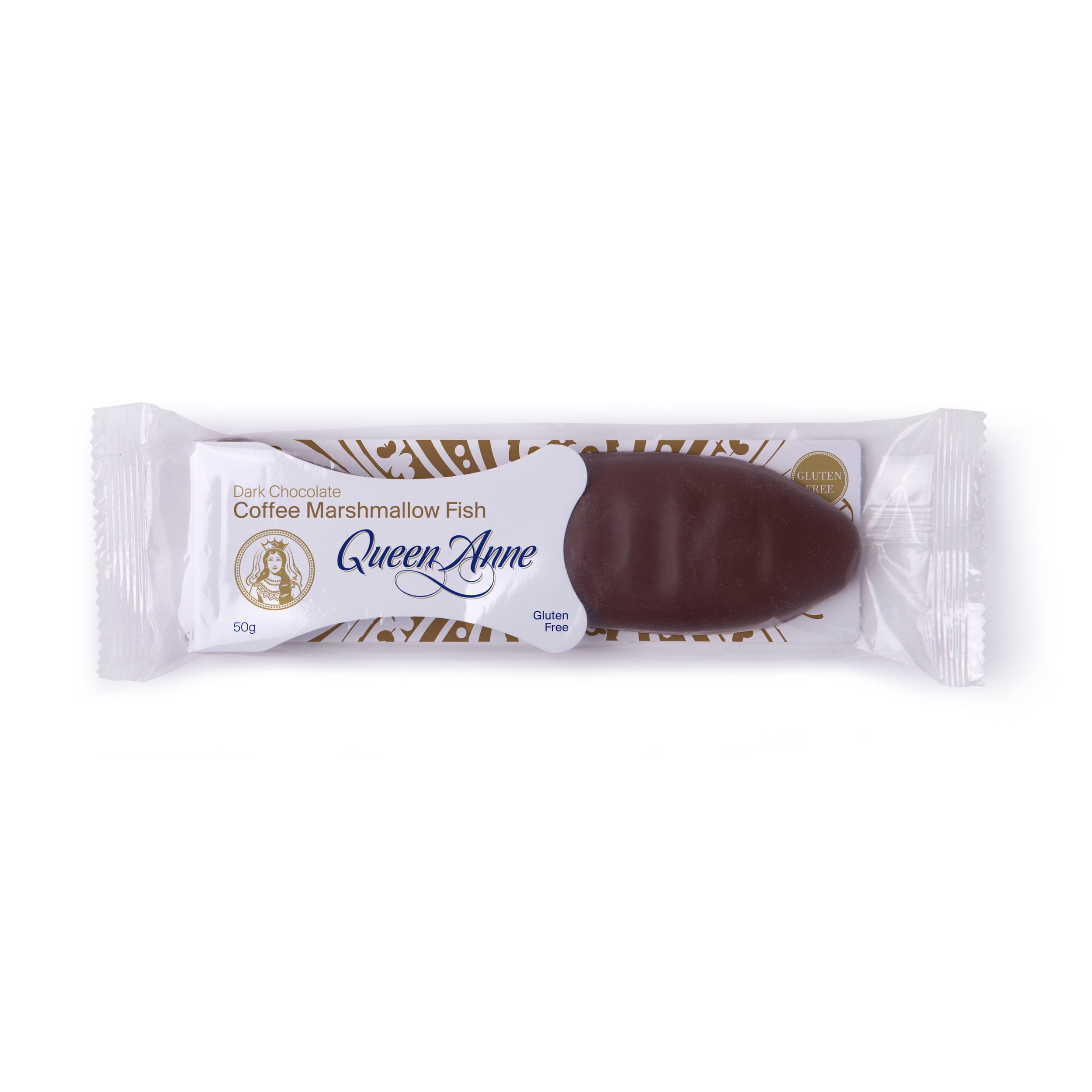 Dark Chocolate Coffee Marshmallow Fish 50g — Queen Anne Chocolates
