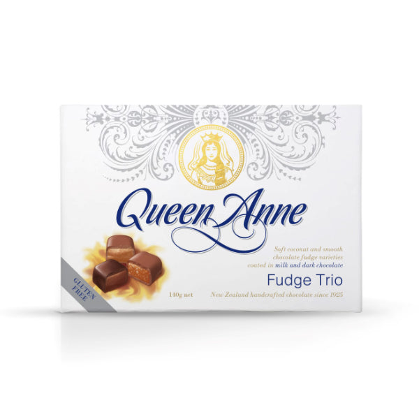 Milk and Dark Chocolate Fudge Trio 140g — Queen Anne Chocolates